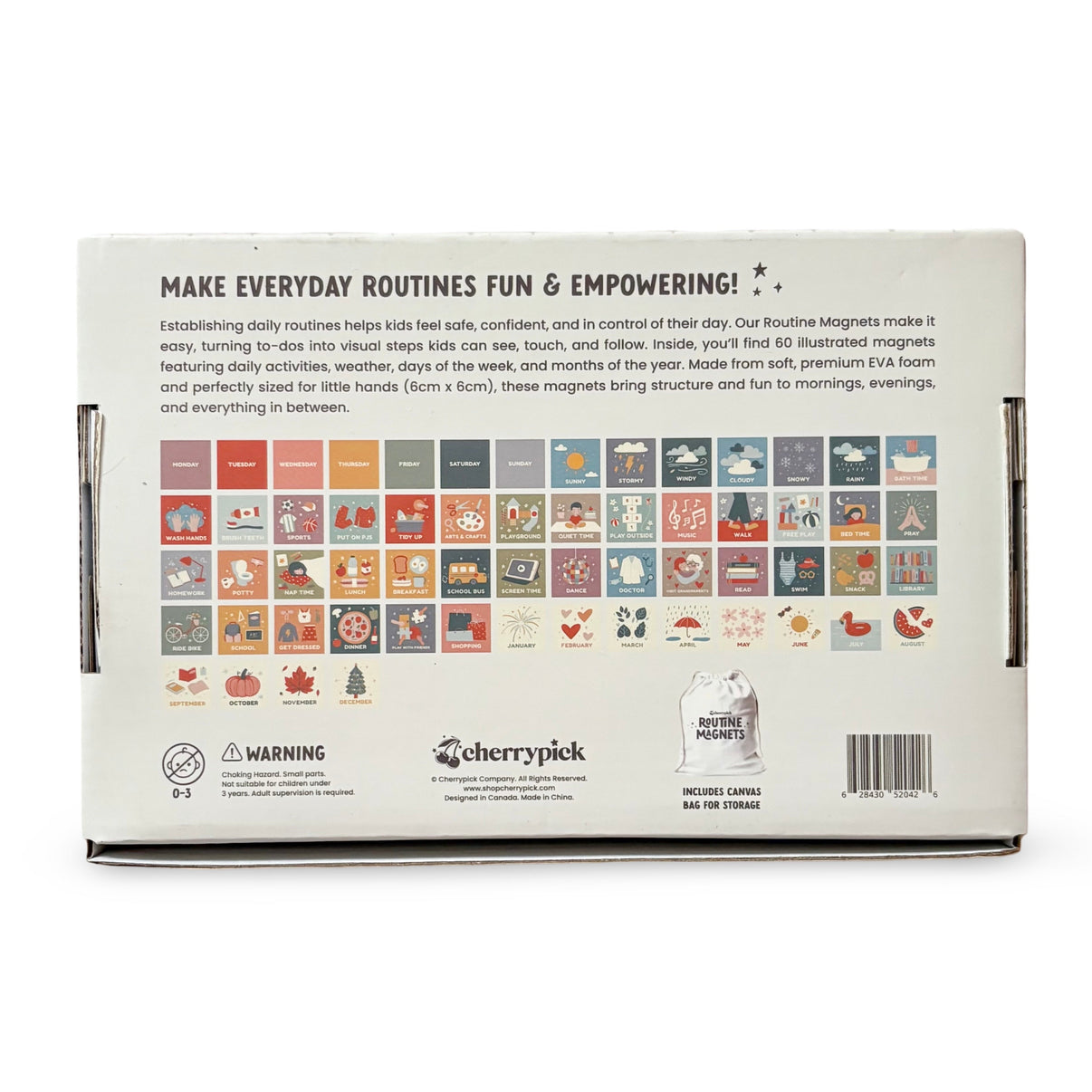 Routine Magnets - Soft Foam Magnetic Set – Cherrypick